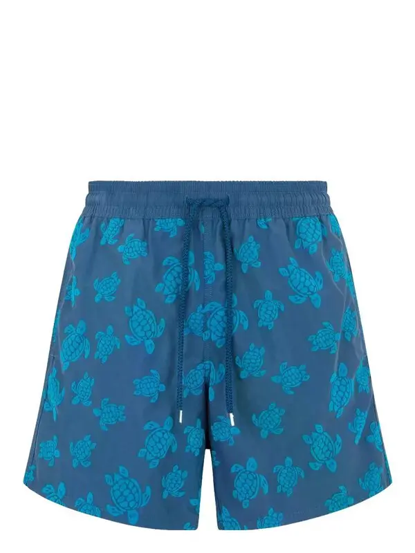 Vilebrequin Turtle-print Swim Shorts - Blue