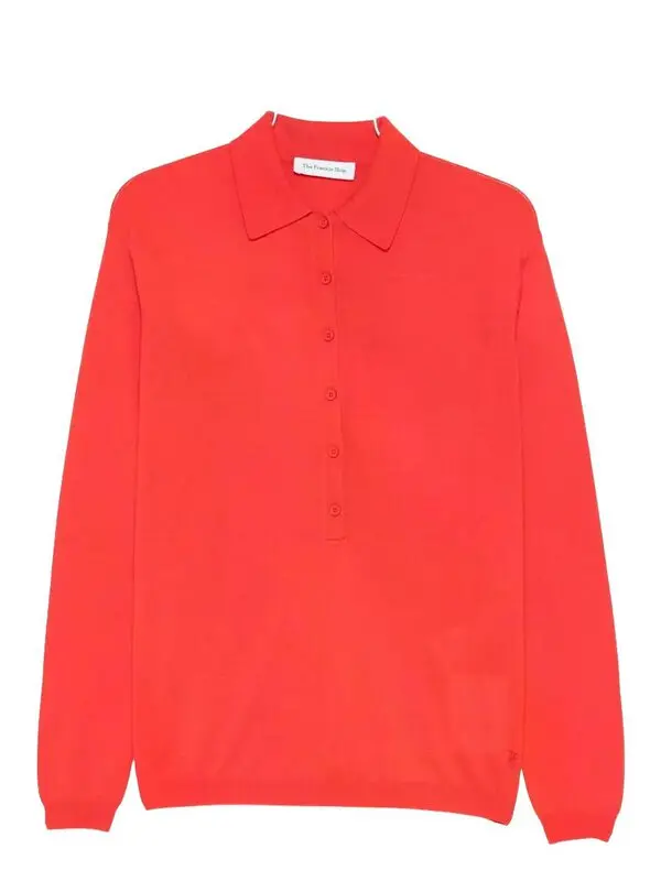 THE FRANKIE SHOP Buttoned Long-sleeve Sweater - Red