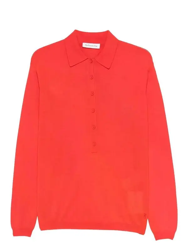 THE FRANKIE SHOP Buttoned Long-sleeve Sweater - Red