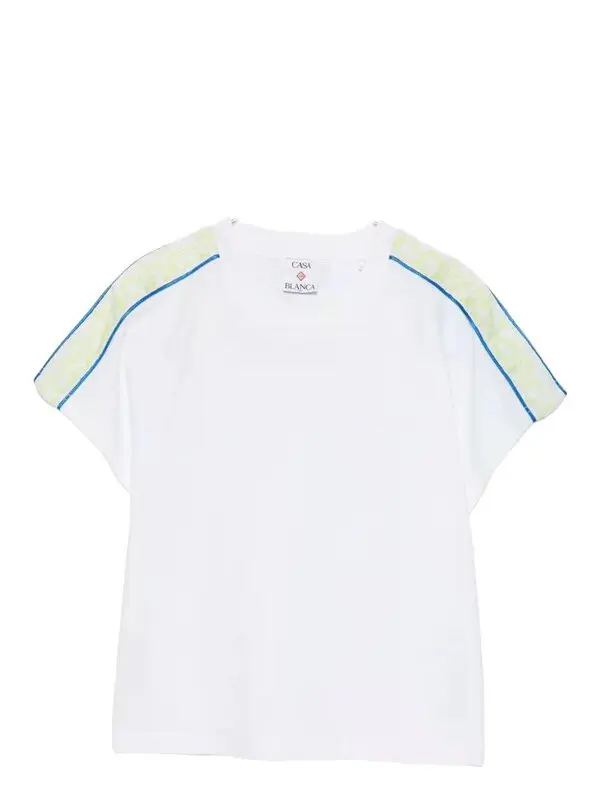 Casablanca Shoulder Tape T-shirt - White