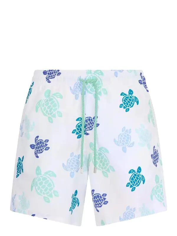 Vilebrequin Turtle Print Swim Shorts - White