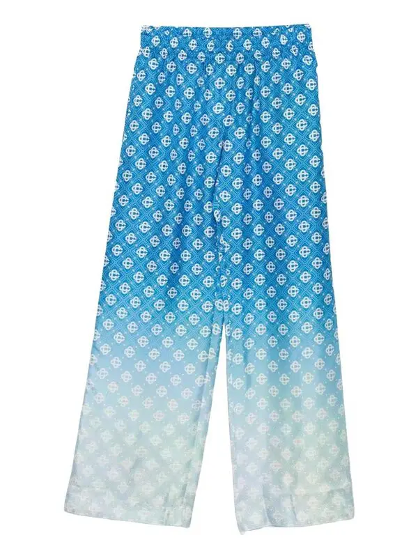 Casablanca Gradient Pattern Trousers - Blue