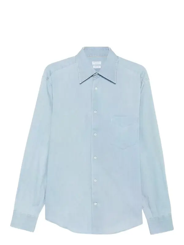 Brunello Cucinelli Pocket Shirt - Blue