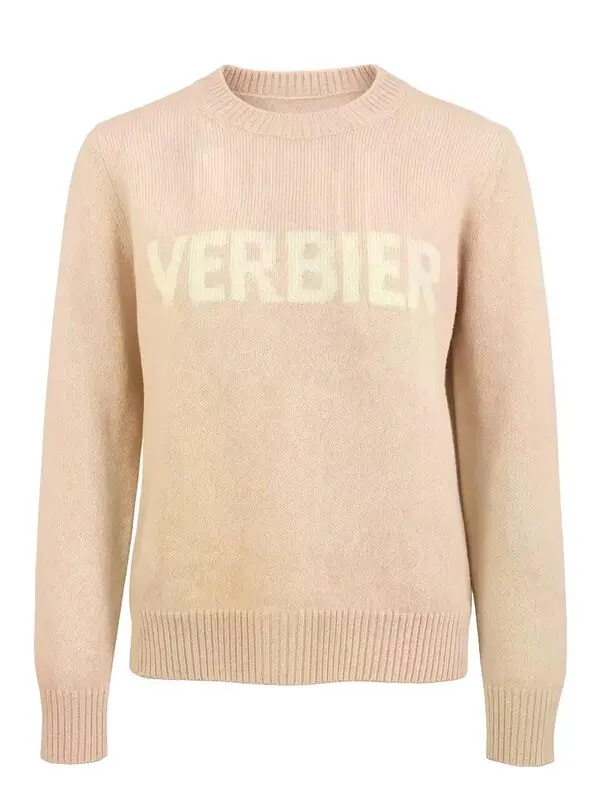 JURTA Graphic Crew-neck Sweater - Pink