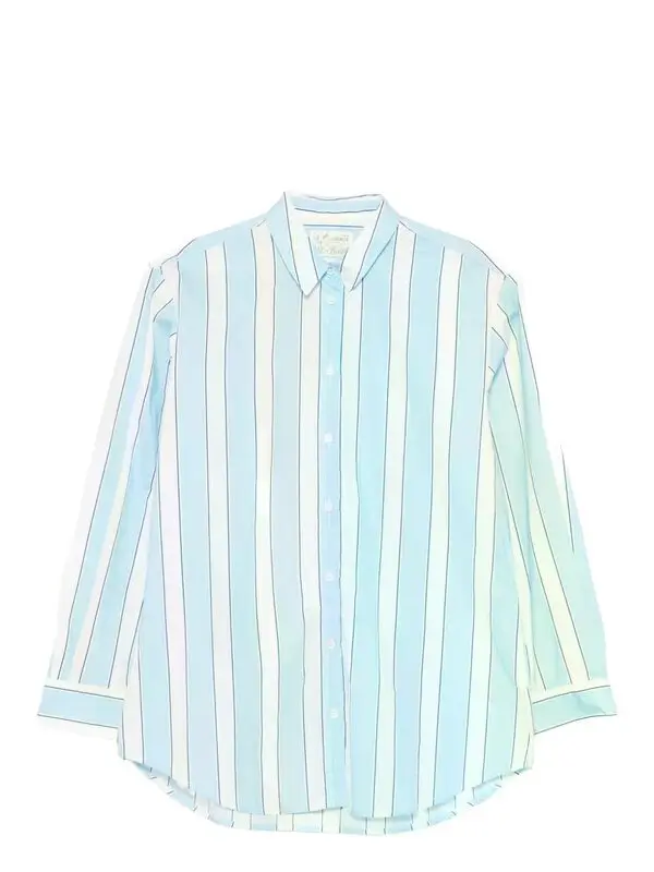 MC2 SAINT BARTH Brigitte Striped Shirt - Blue