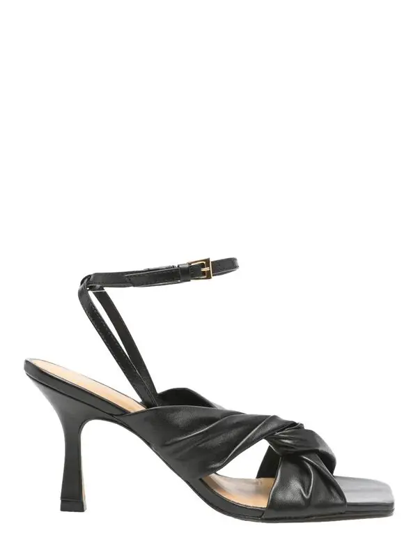 ANDREA CARRANO Knotted-strap Sandals - Black