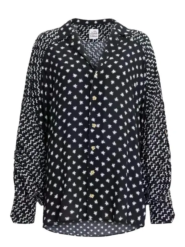 DONDE ESTEBAN Stars Waves Shirt - Black