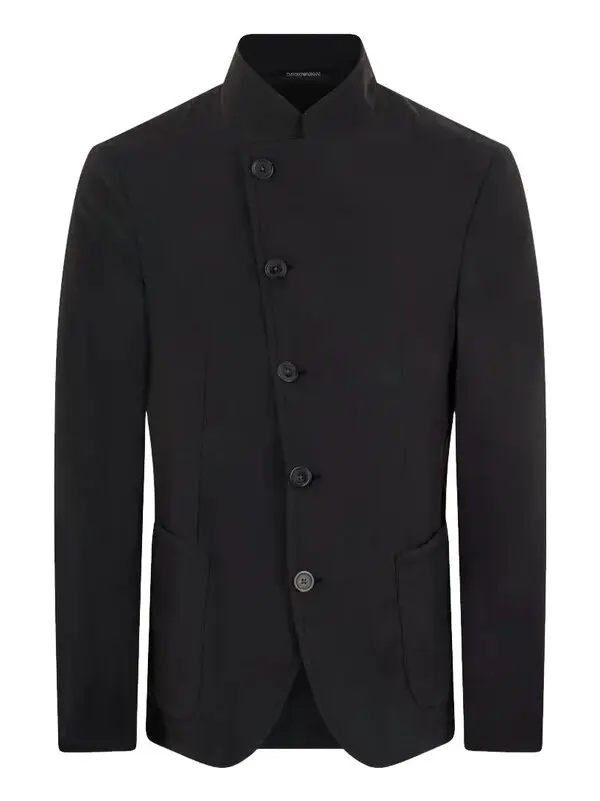 Emporio Armani Buttoned Shirt Jacket - Black