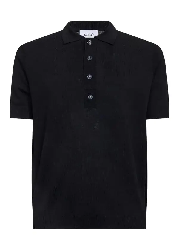 D4.0 Short Sleeve Polo Shirt - Black