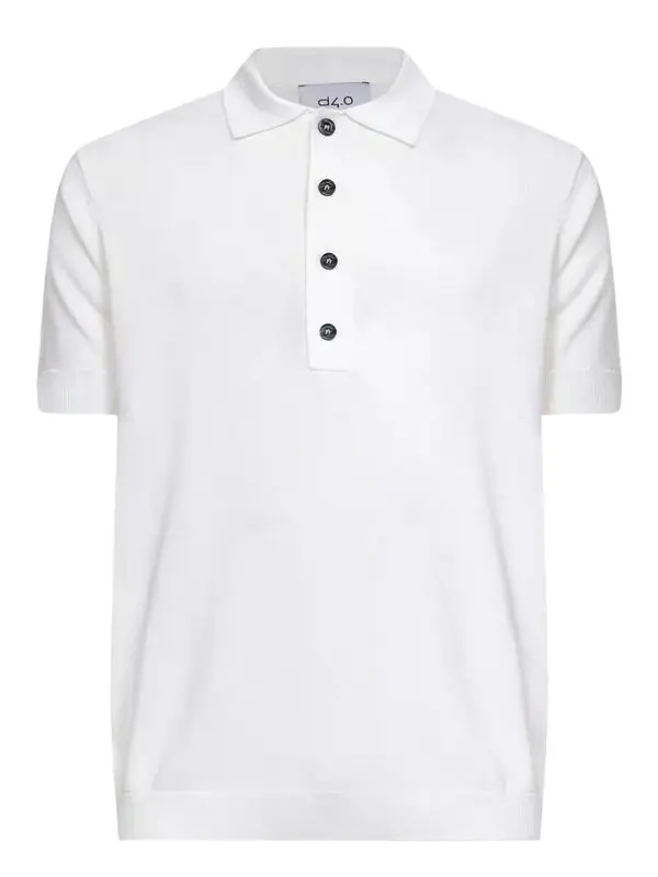 D4.0 Short Sleeve Polo Shirt - White