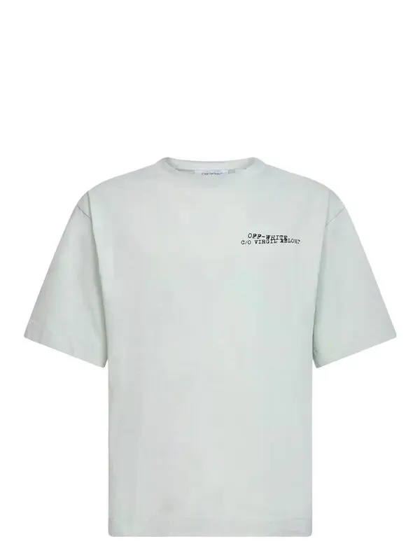 Off-White Arrow Lettering T-shirt - Green