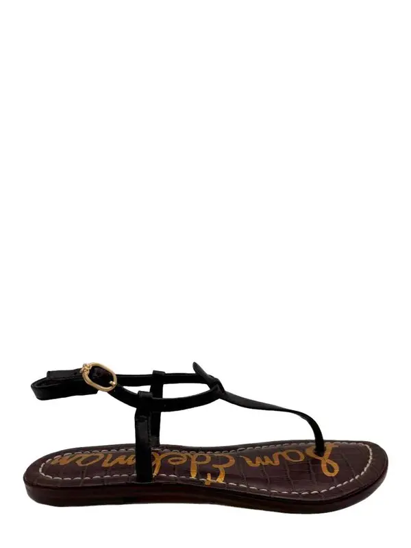 Sam Edelman Gigi Buckle-strap Leather Sandals - Black