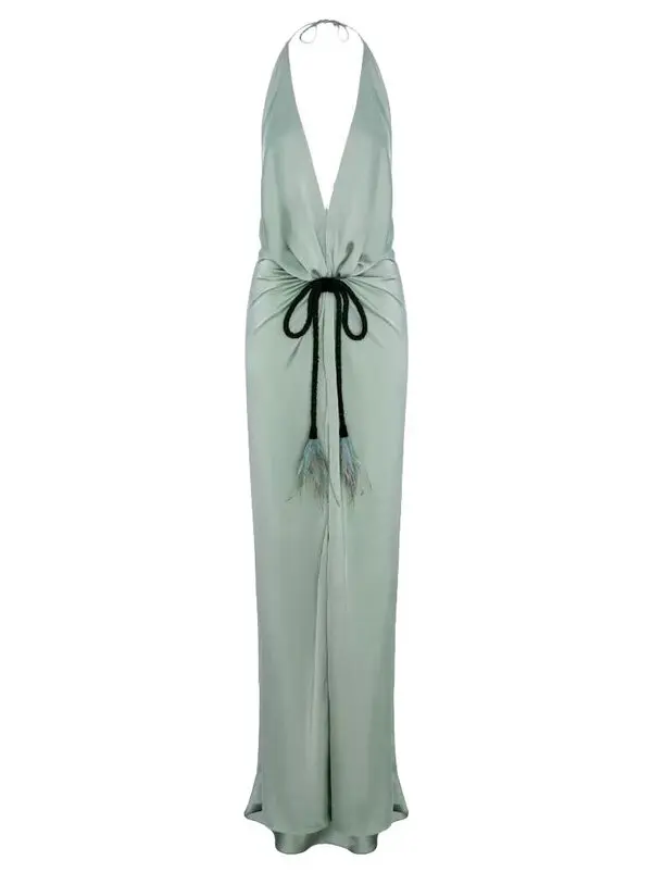 V:PM ATELIER Lily Sleeveless Maxi Dress - Green
