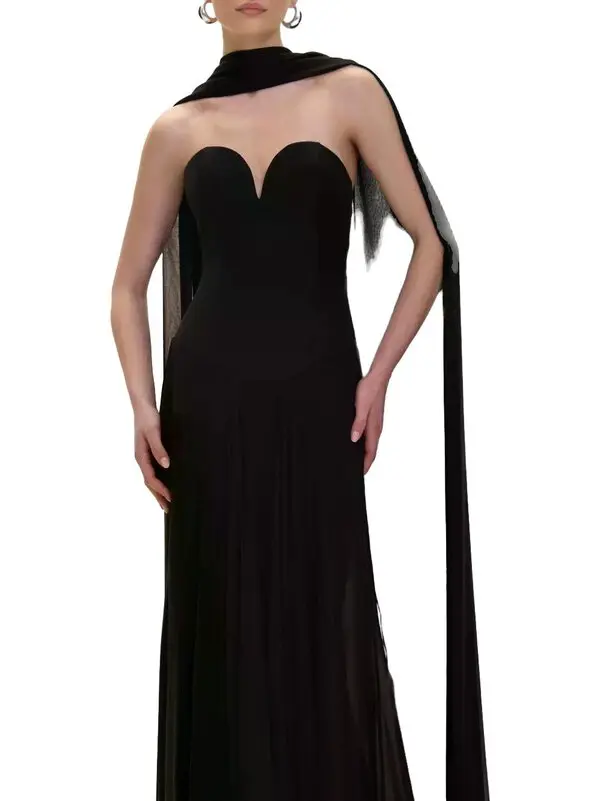 V:PM ATELIER Maddie Open-back Maxi Dress - Black