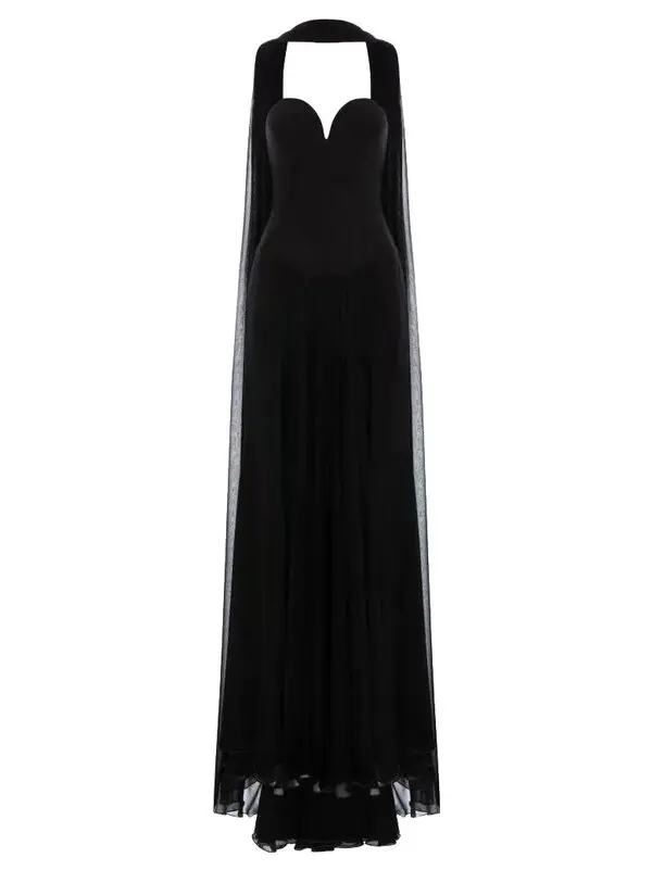 V:PM ATELIER Maddie Open-back Maxi Dress - Black