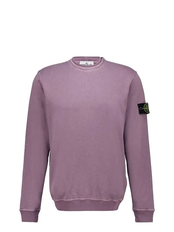 Stone Island Malfilé Fleece Sweatshirt - Purple
