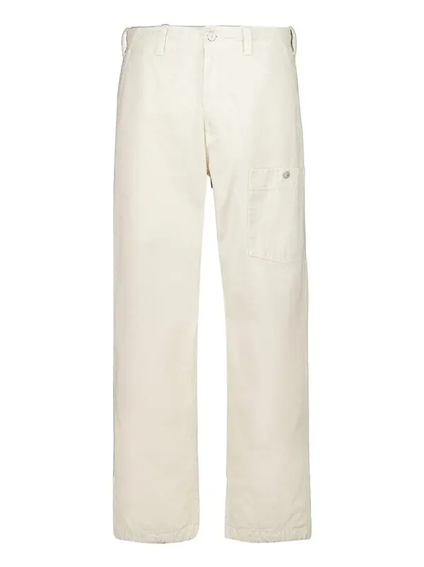 Stone Island Marina Cotton Trousers - Cream