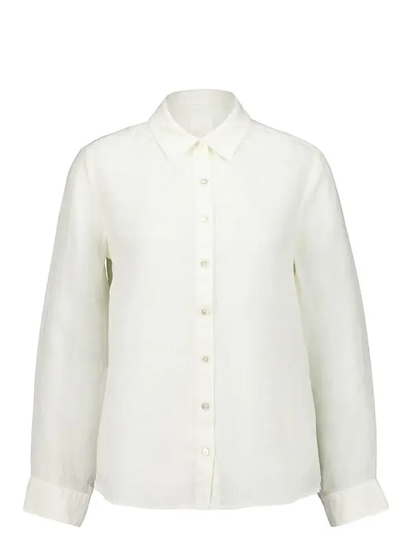 120% Lino Linen Long-sleeve Shirt - Cream