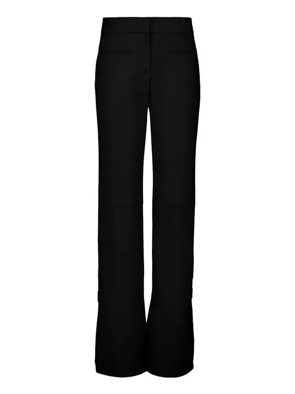 COURREGES Bootcut Polywool Trousers - Black
