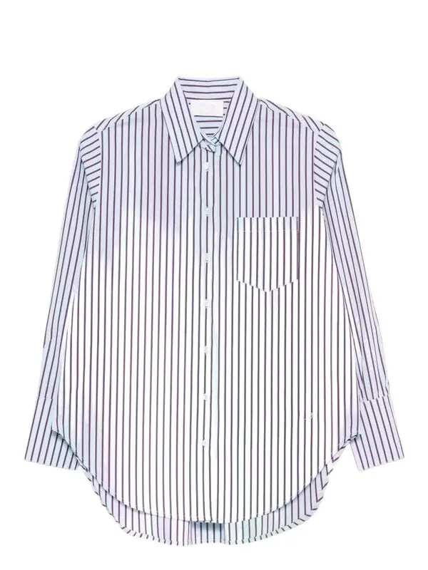 DANIELE FIESOLI Striped Pocket Shirt - Blue