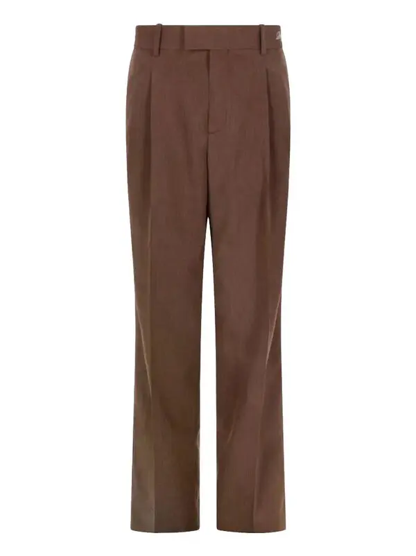 Drole De Monsieur Pleated Trousers - Brown