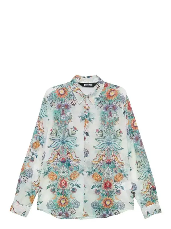 Just Cavalli Floral-print Shirt - White