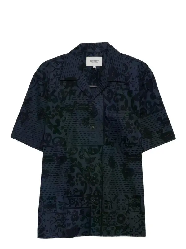 Carhartt Work In Progress Patterned Shirt - Blue