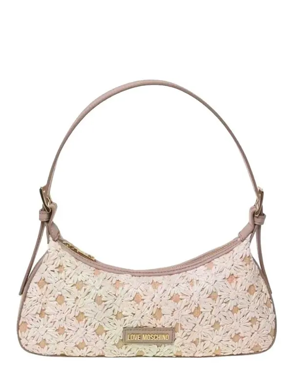 Moschino Floral-detail Shoulder Bag - Neutrals