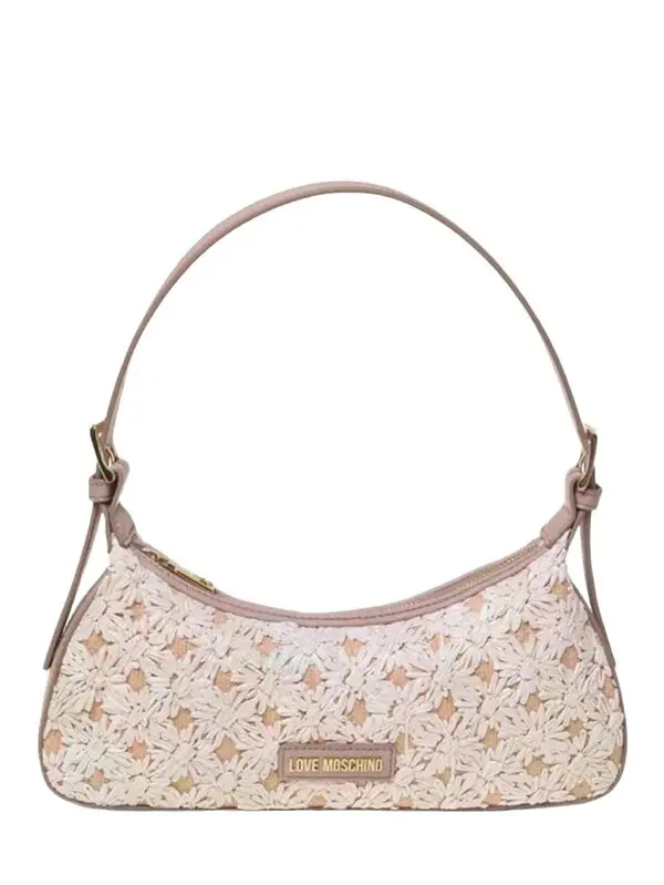 Moschino Floral-detail Shoulder Bag - Neutrals