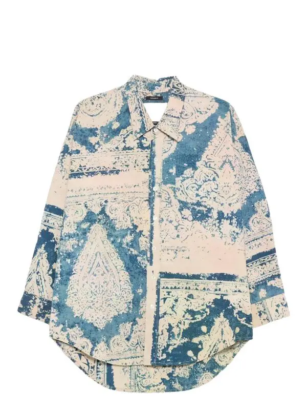 R13 Paisley-print Shirt - Blue