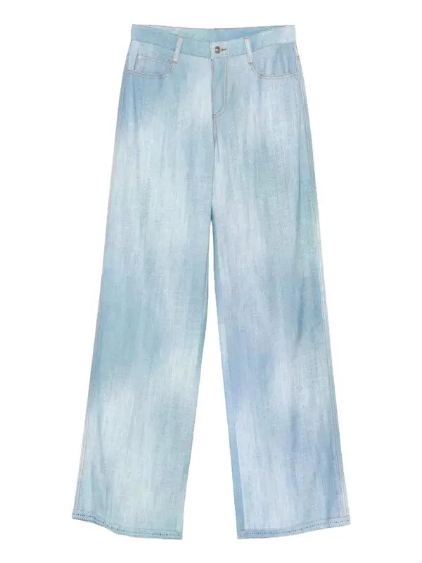 Ermanno Scervino Wide-leg Trousers - Blue