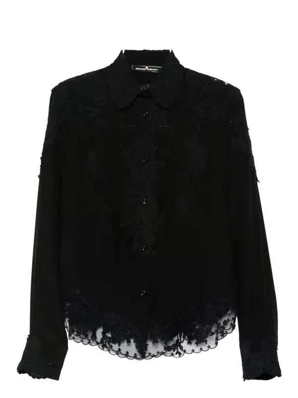 Ermanno Scervino Lace Shirt - Black