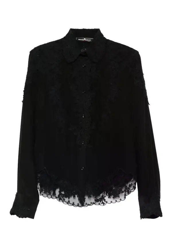 Ermanno Scervino Lace Shirt - Black