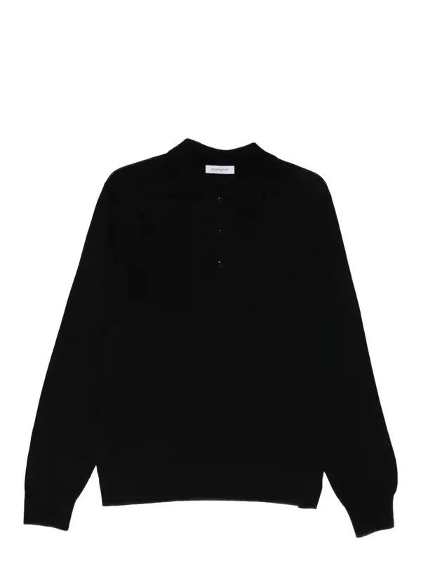 Givenchy Buttoned Polo Shirt - Black