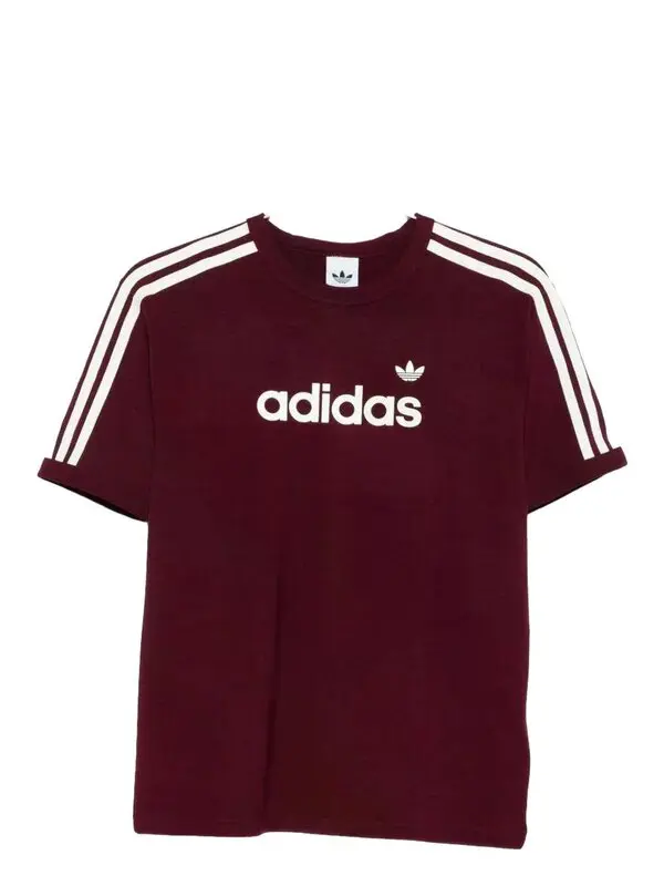 Adidas Striped T-shirt - Red