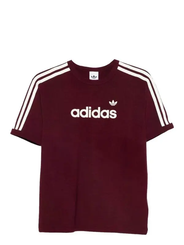 Adidas Striped T-shirt - Red
