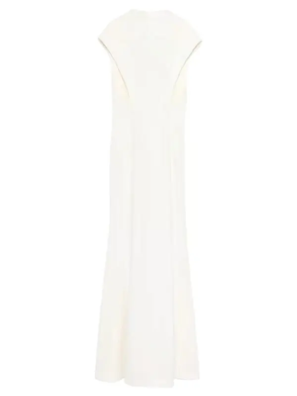 JIL SANDER Cap-sleeve Maxi Dress - White
