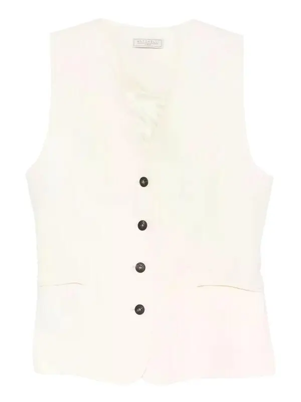 Antonelli Firenze Buttoned Waistcoat - Neutrals