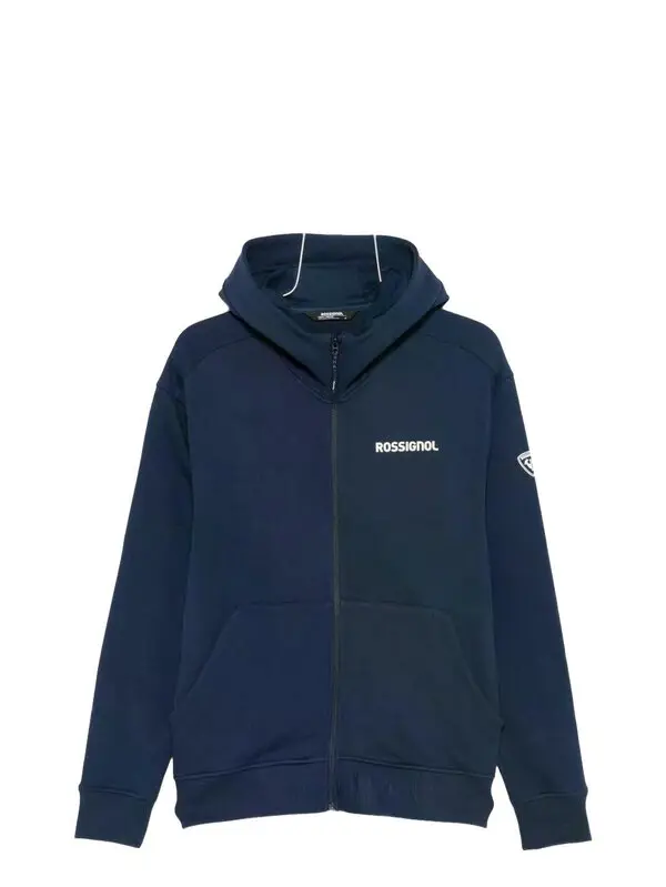 Rossignol Logo Full-zip Hoodie - Blue