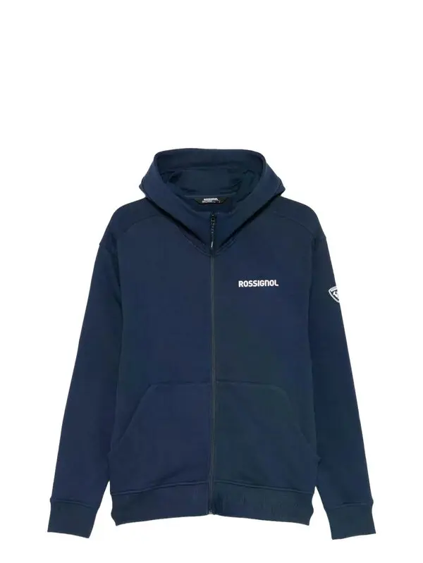 Rossignol Logo Full-zip Hoodie - Blue