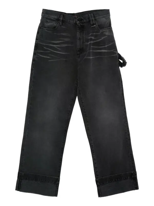 Simone Rocha Cuffed Jeans - Black