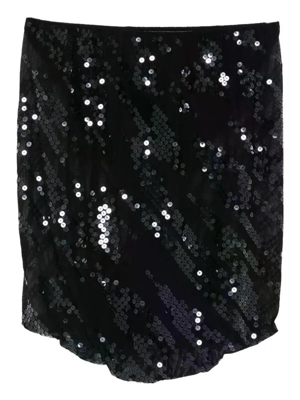 Rick Owens Luna Sequin-embellished Mini Skirt - Black