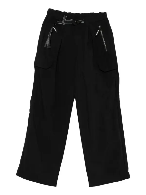 AND WANDER Zip Pocket Trousers - Black
