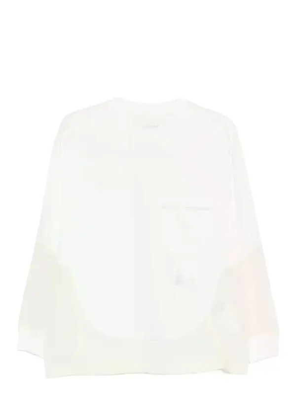 AND WANDER Pocket Long-sleeved T-shirt - White
