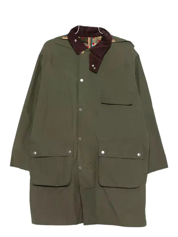 CHIARA D'ESTE X Paul Smith Corduroy Collar Coat - Green