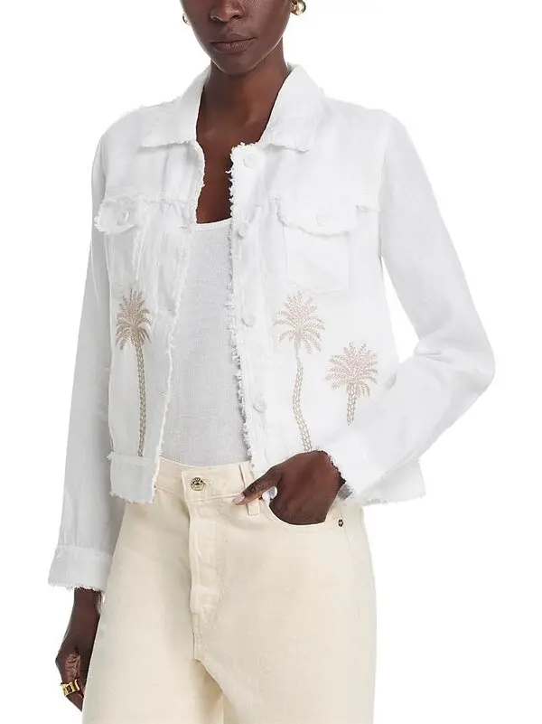 Tommy Bahama Two Palms Embroidered Jacket - White