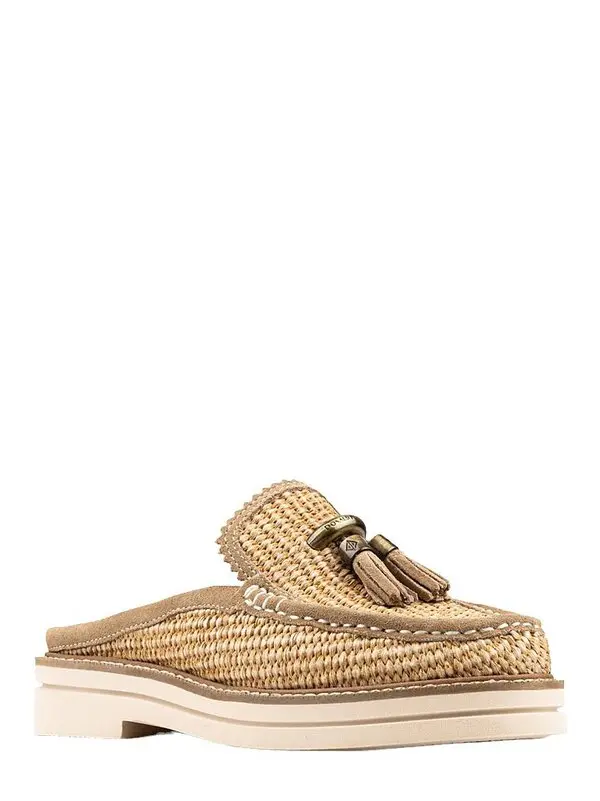 DONALD PLINER Tassel Mule Loafers - Tobacco
