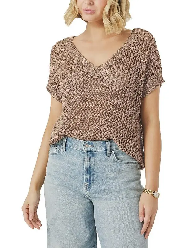 Splendid Nia Sweater Poncho - Wicker