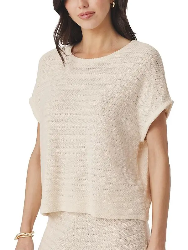 Splendid Marisol Short Sleeve Top - Shell