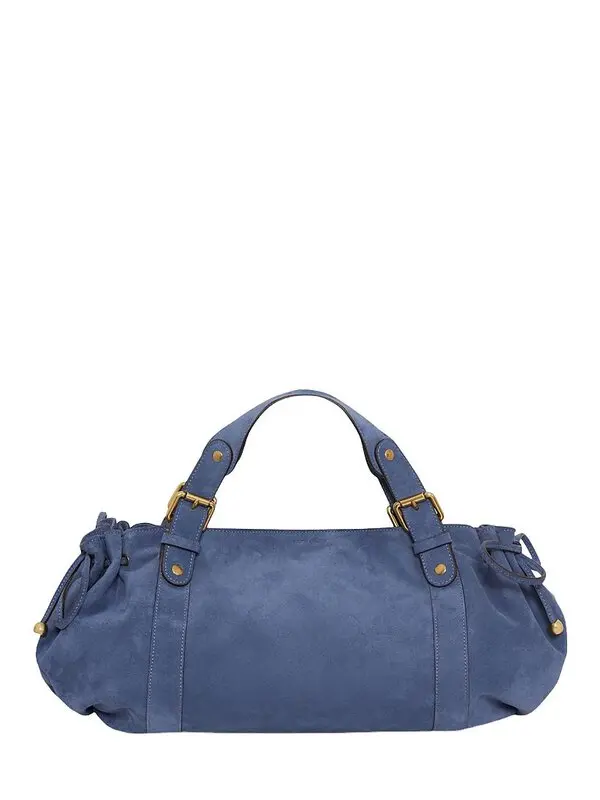 Gerard Darel 24h Suede Handbag - Cornflower